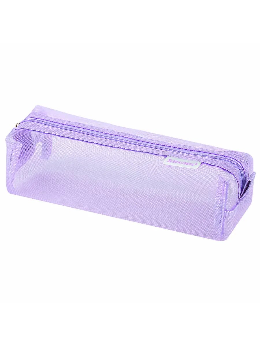 Пенал-тубус BRAUBERG, сетка, 22х5х5 см, фиолетовый, 272236