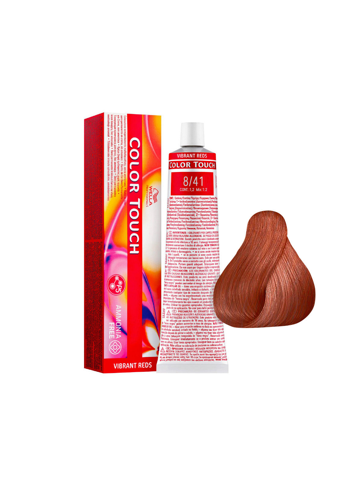 Wella Color Touch 8/41 - Тонирующая краска без аммиака светлый блонд медно-пепельный 60 мл