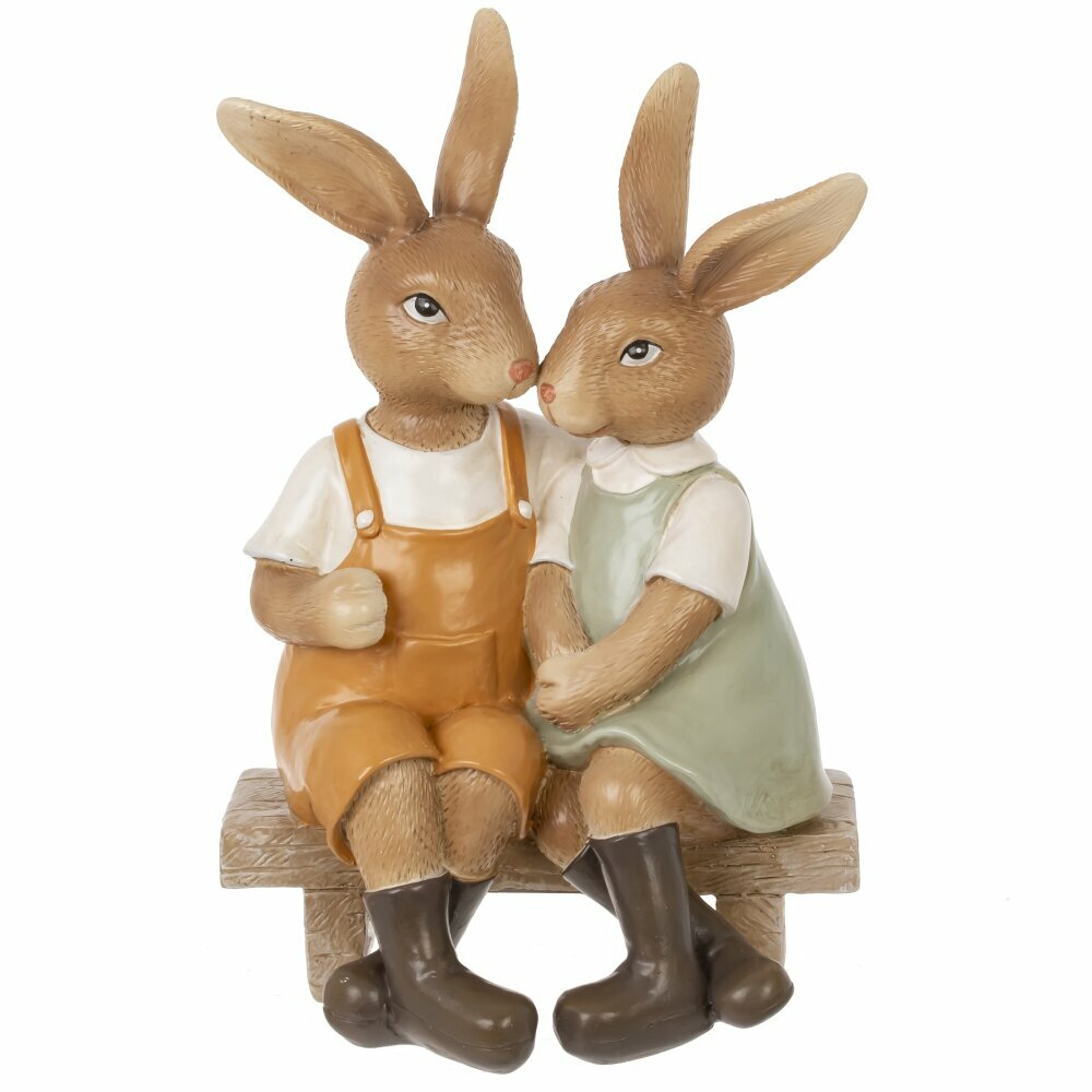 Статуэтка Зайцы, 11х9х17 см KSM-816394