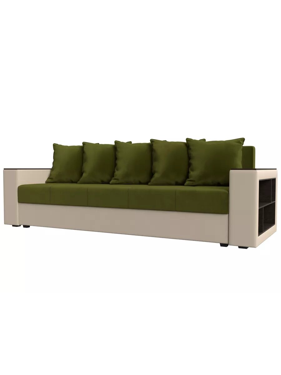 Диван прямой Дубай Лайт полки справа