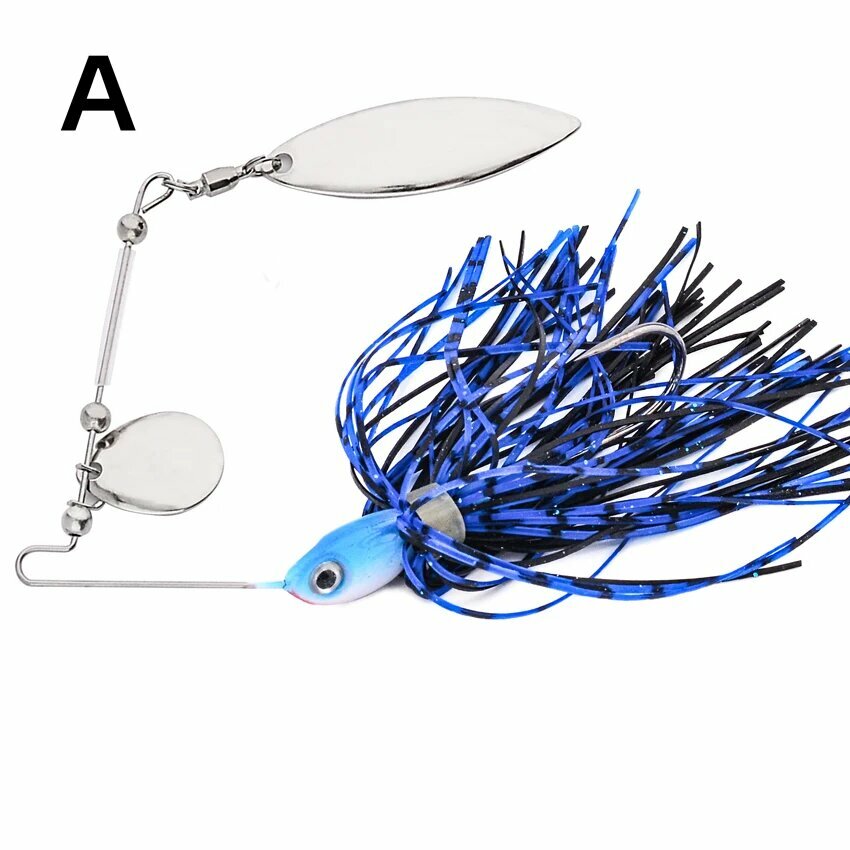 Спиннербейт peche JIG 7г 10г Синий, 10g-12cm, A