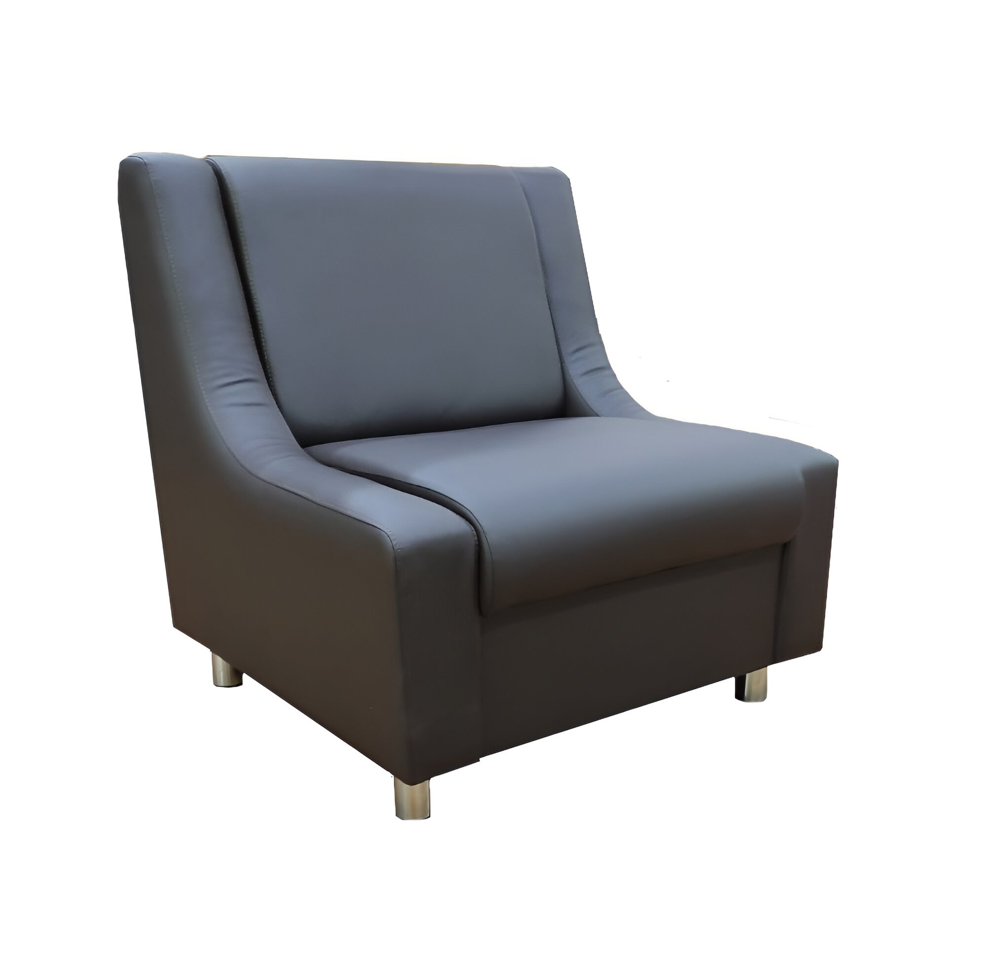 Диван офисный Клерк 9 Кресло Размер: 78 х 76 см, черный Ecotex 3001