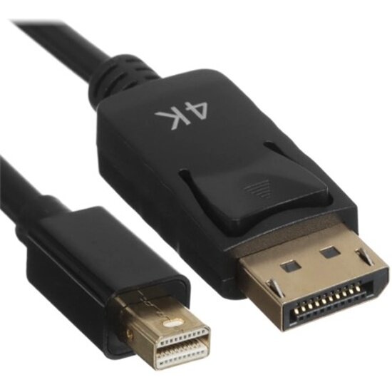 Кабель Gopower miniDisplayPort (m)-DisplayPort (m) 1м ver.1.4 черный