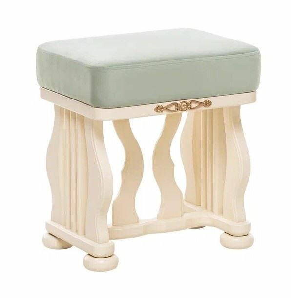 Банкетка Джульетта Red Black светло-зеленый, ткань и дерево, мягкое сиденье