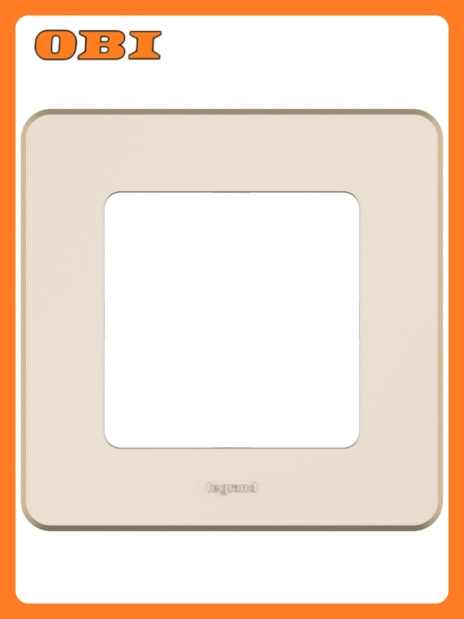 Рамка Legrand Inspiria, 1 пост, слоновая кость, ABS-пластик, IP20