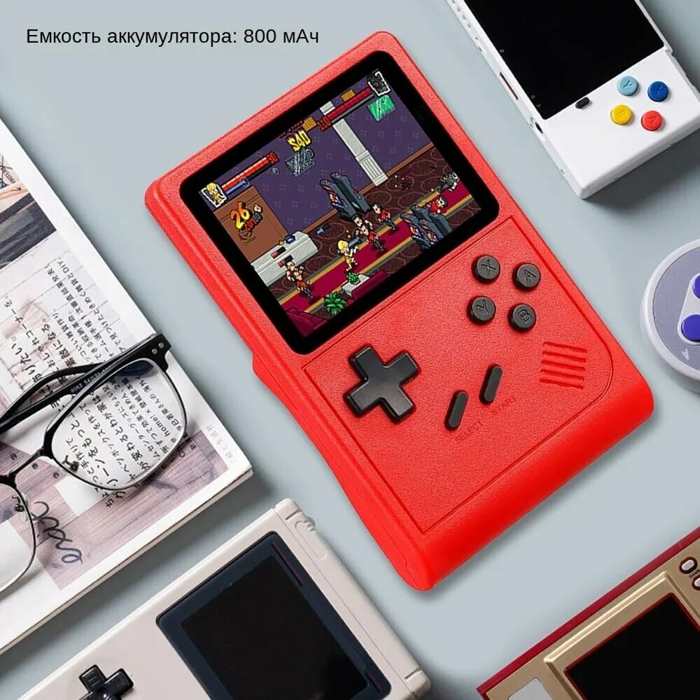 Мини-игровая машина GB300 со встроенным экраном 8G, 3,0 дюйма, портативная игровая консоль, 6000+ игр, 800 м ч, подарки для мальчиков и девочек