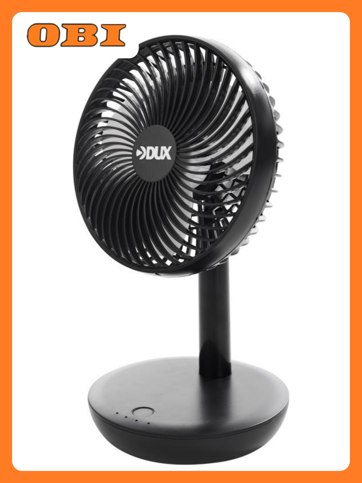 Вентилятор настольный USB, черный, 6 Вт