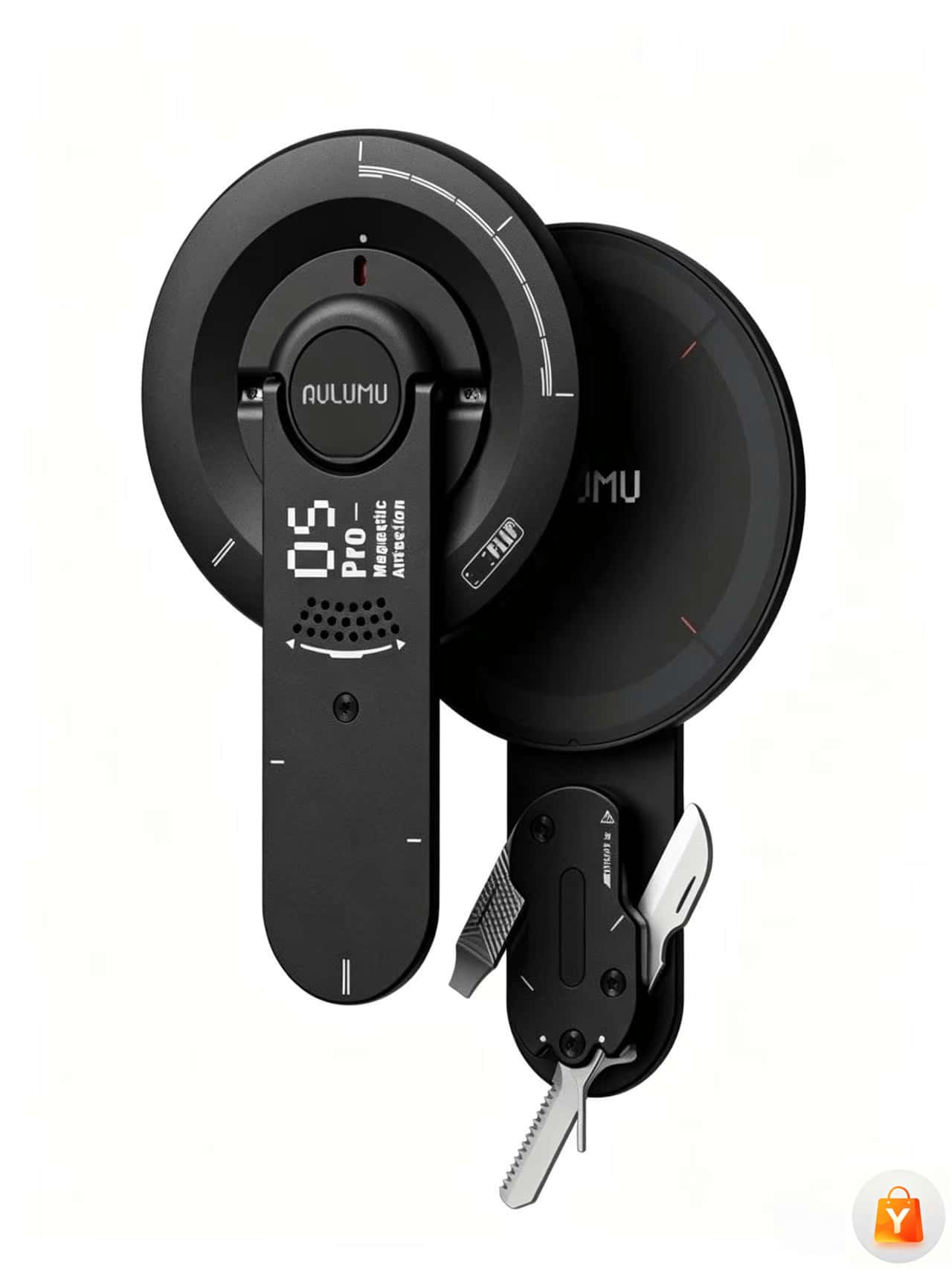 AULUMU G05 Pro Магнитный держатель для смартфона со встроенными мини-инструментами Чёрный