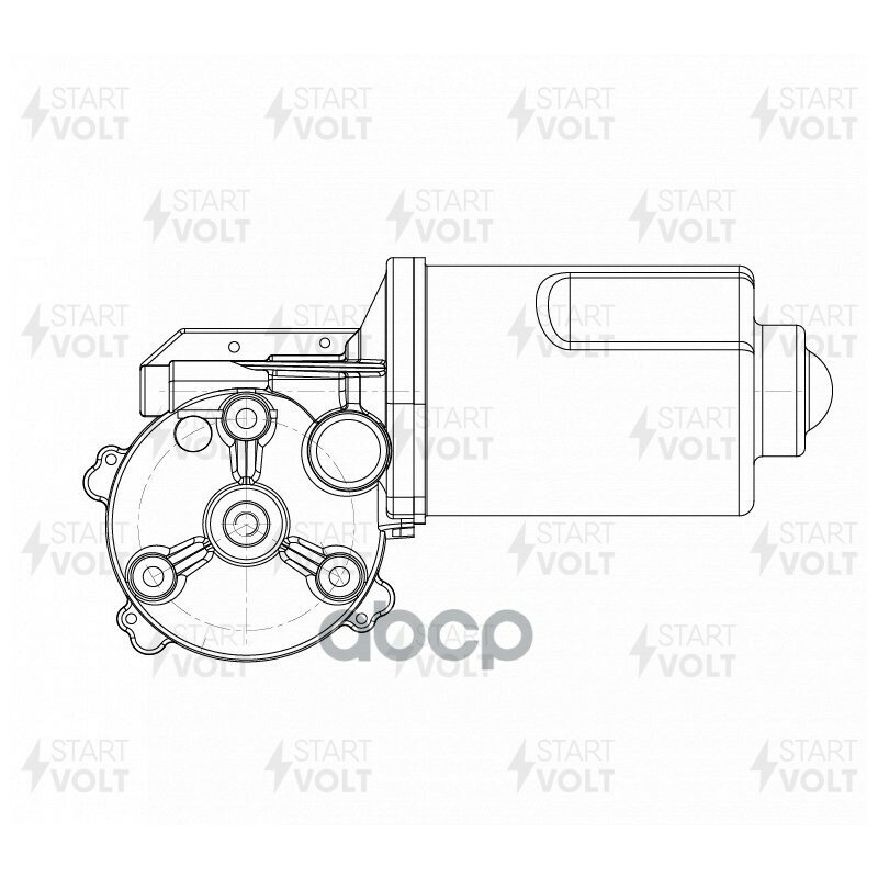 Мотор стеклоочистителя перед. OPEL CORSA C (X01)/COMBO 2000 - 2009 STARTVOLT арт. VWF0557