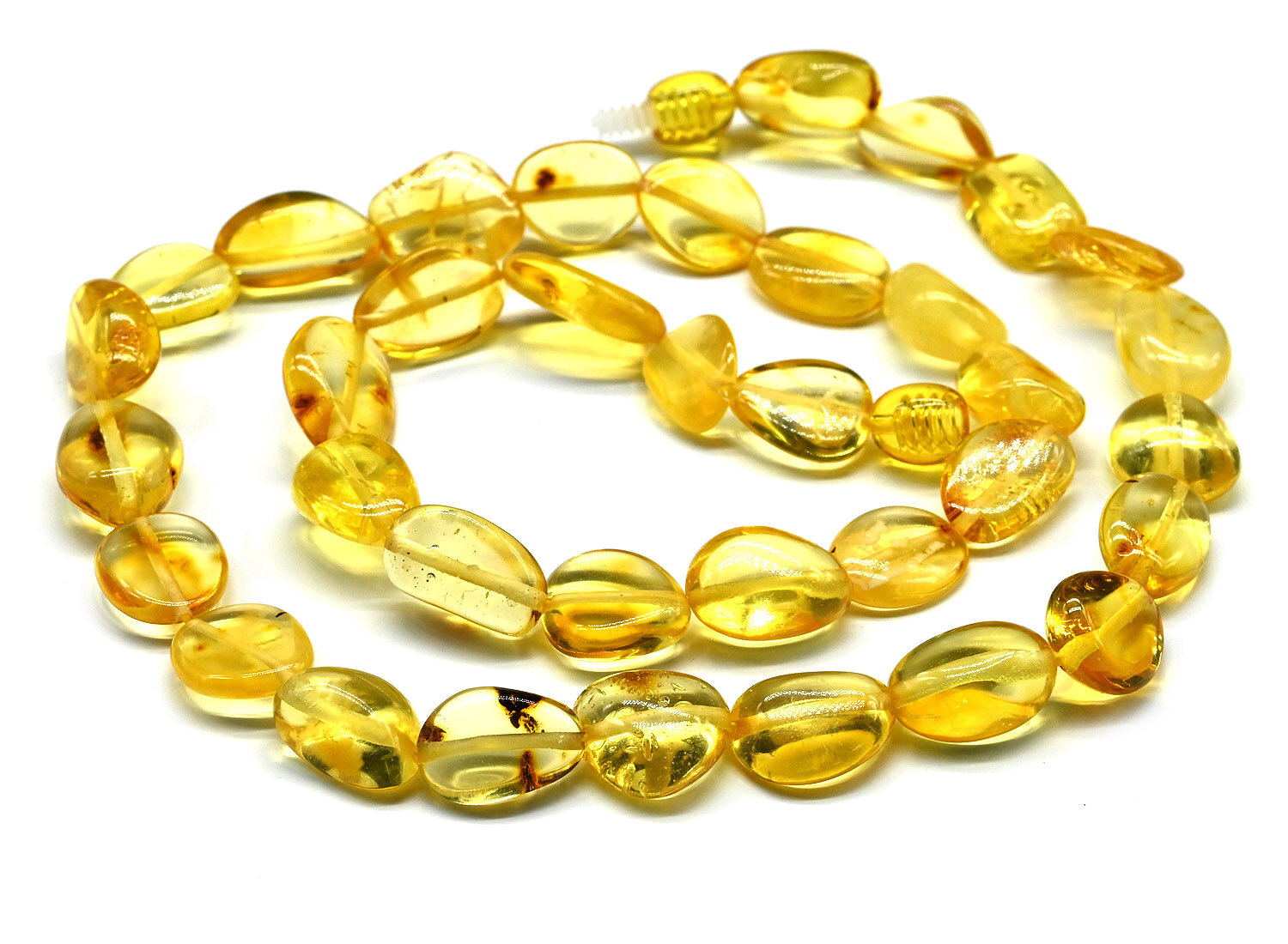 Бусы, янтарь