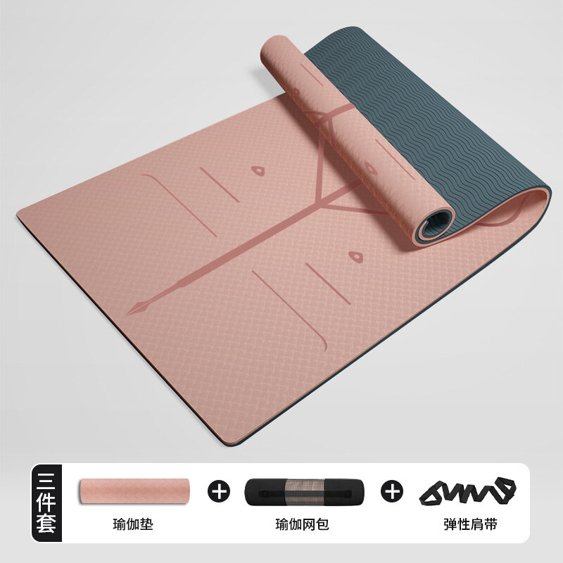 Производитель экстра-широких йога-матов из TPE, утолщенный нескользящий фитнес-мат, звукоизоляционный мат для прыжков, напольный мат для домашнего танца, оптовая продажа