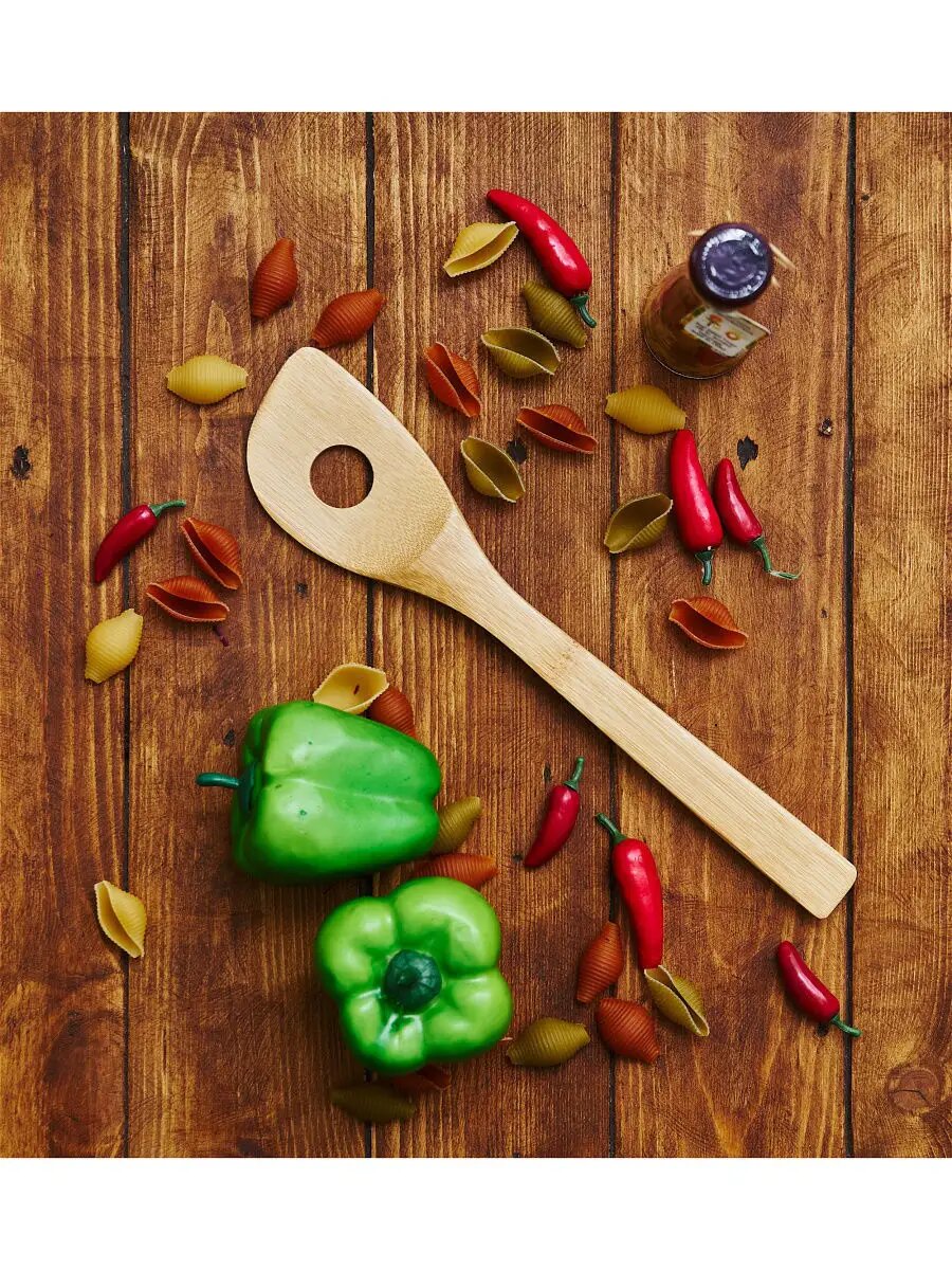 Лопатка кулинарная 30 см, бамбук