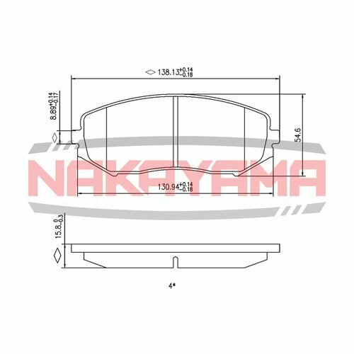 Колодки тормозные дисковые Nakayama HP8363NY