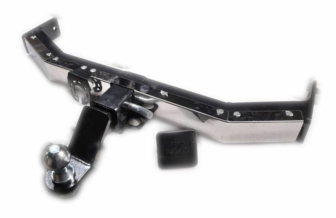 Фаркоп Бизон на Jeep Grand Cherokee FA 0977-E(N) (WK2, с 2010 г. в. (исключая SRT8)(c накладкой из нержавеющей стали)) (паспорт и сертификат в комплекте)(без электрики)