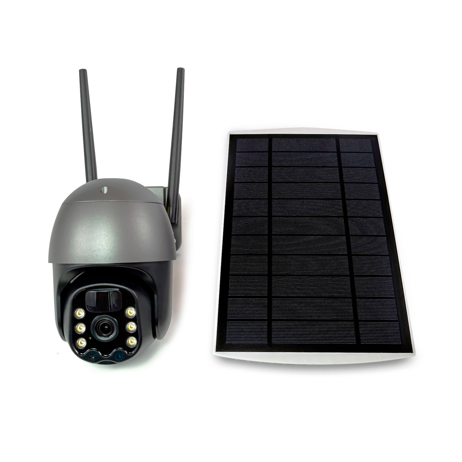 Солнечная PTZ-камера 3MP 4G с солнечной панелью Link FC(51)3MP-4G Solar (RUS) (C73588LU) мощностью 10Вт и аккумулятором. Двусторонняя связь с шумопо