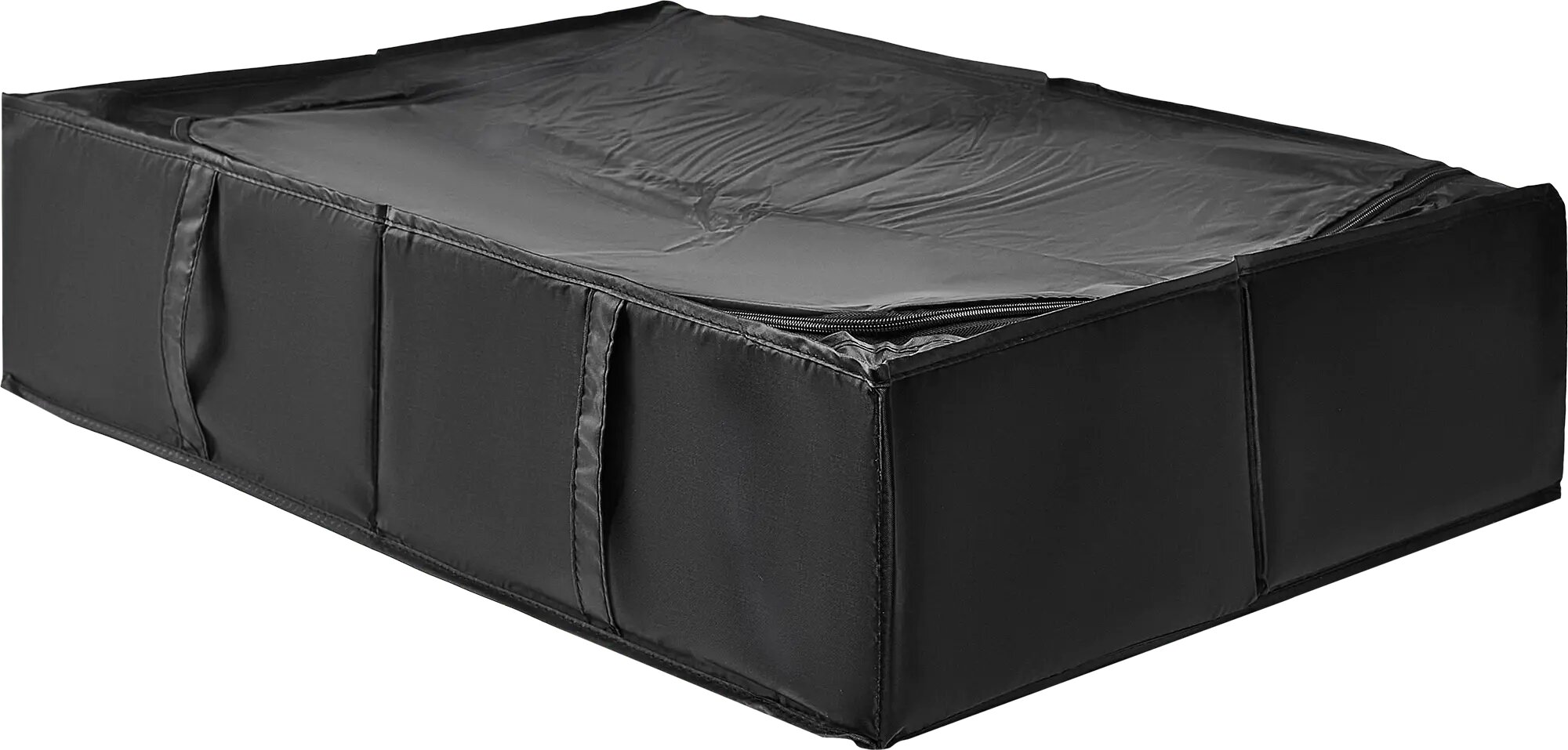 Короб для хранения с крышкой 72x18x52 см полиэстер цвет черный