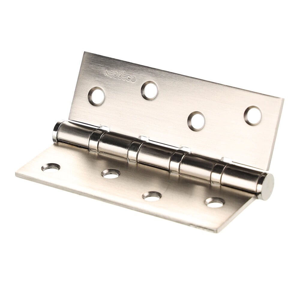 Петля врезная универсальная с шарикоподшипником NEODECO 4BB 100х75х2,5 мм графит