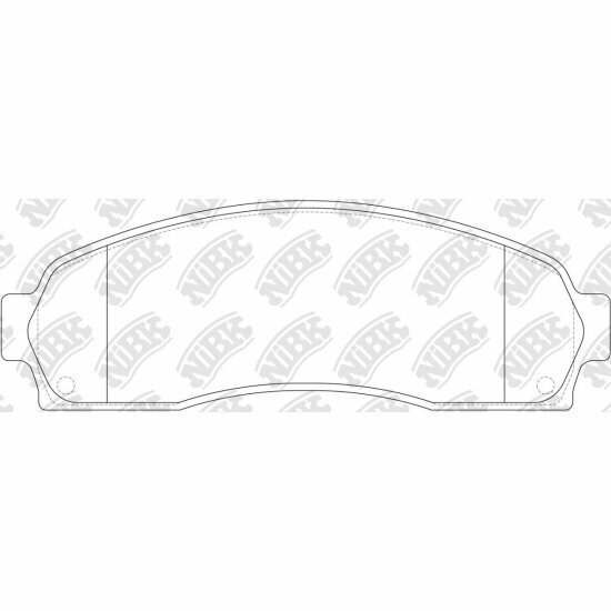 Колодки тормозные дисковые Nibk PN0378, 4 шт