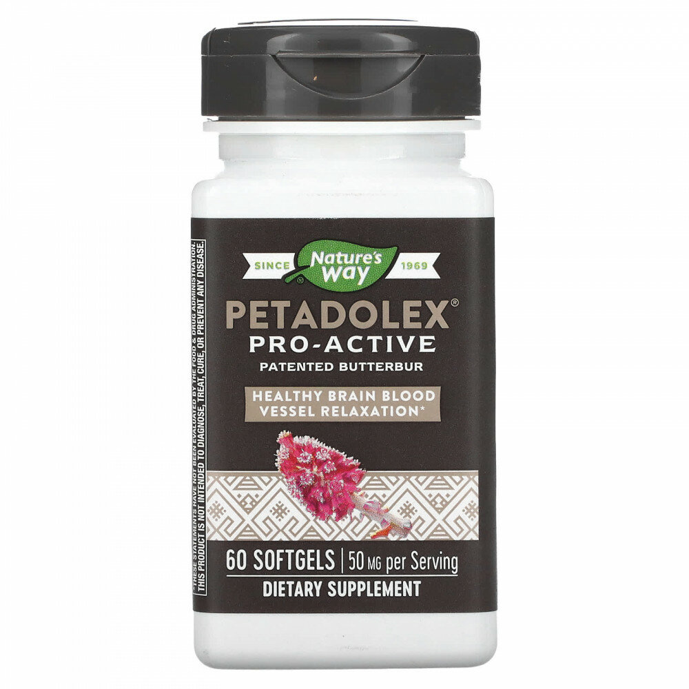 Nature's Way, PETADOLEX®, про-актив, 50 мг, 60 капсул