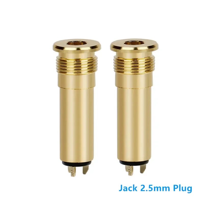 Разъем 2,5 мм 3,5 мм 4,4 мм, 4-полюсный разъем для наушников, позолоченный, 2pcs, 2.5mm Female Plug