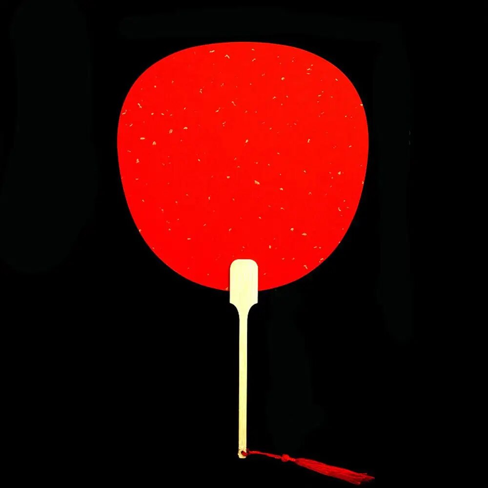 Классический ручной веер из бумаги Xuan Красный, 24