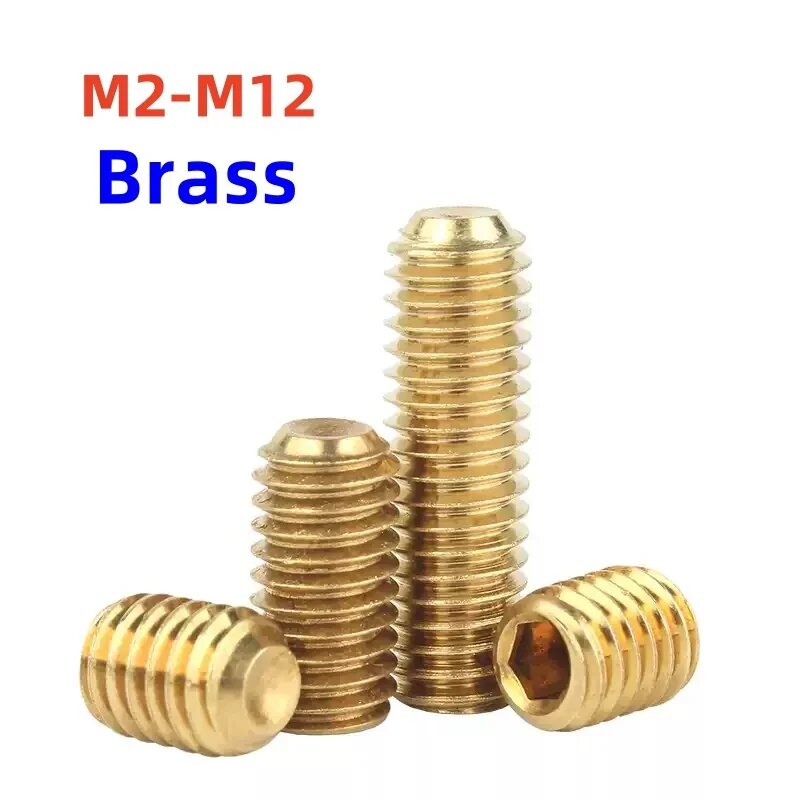 Латунные установочные винты M2-M12 M2.5-20pcs, 3mm