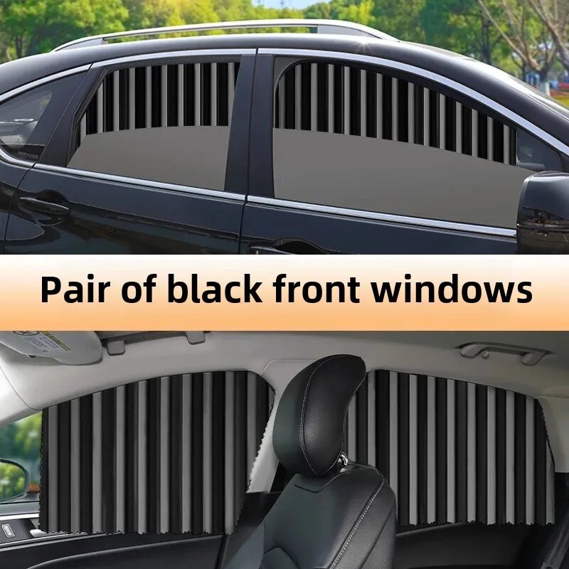 Солнцезащитный козырек для автомобиля, черный, высокое качество, 2 шт.