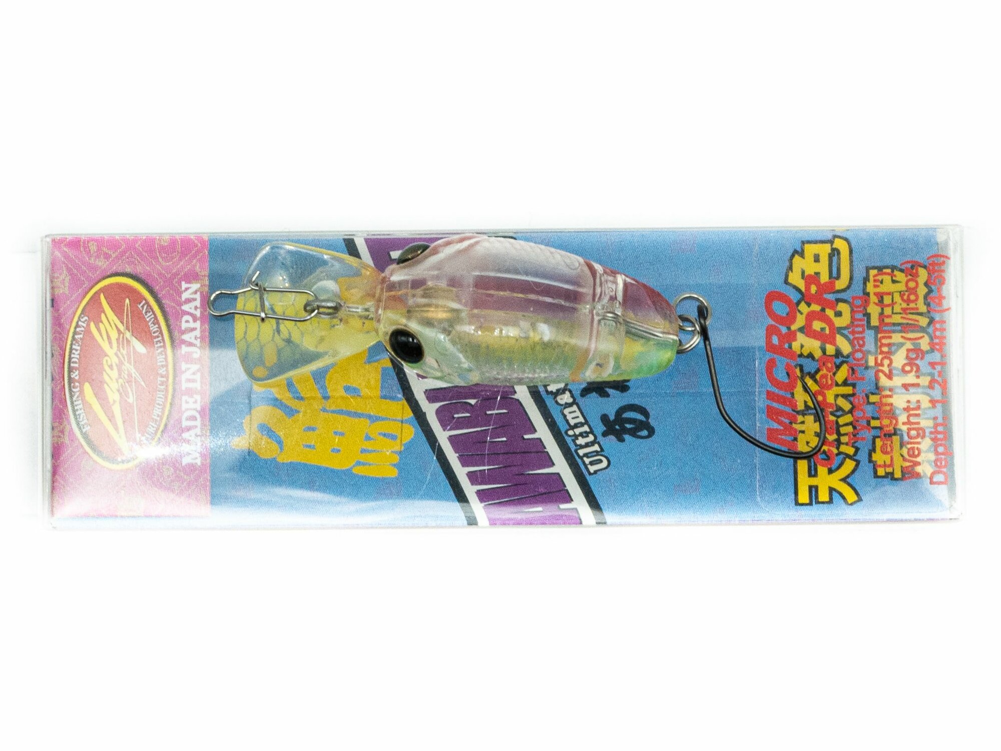 Воблер рыболовный Lucky Craft Micro Cra-Pea DR, 1.9 гр, на форель, цвет #AAD Sukerasu