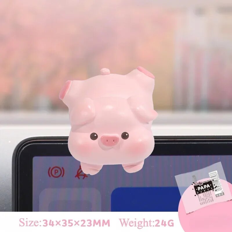 Розовая резиновая фигурка свинки Pig C