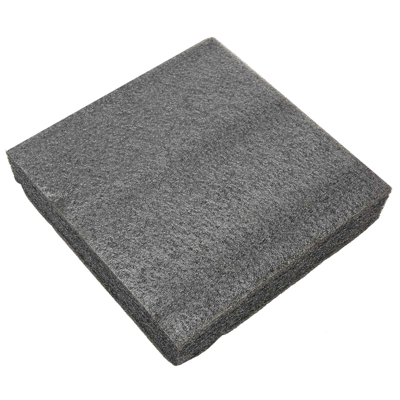 Черный двусторонний валяльный поролоновый коврик для ручной работы, квадратный, 200x197x53 мм, из войлока.