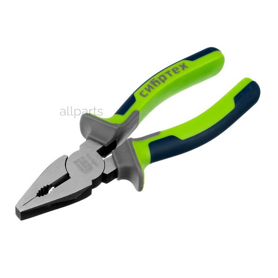 СИБРТЕХ 17053 Плоскогубцы комбинированные, 160 мм, фосфатирование, трехкомпонентные рукоятки СИБРТЕХ 17053