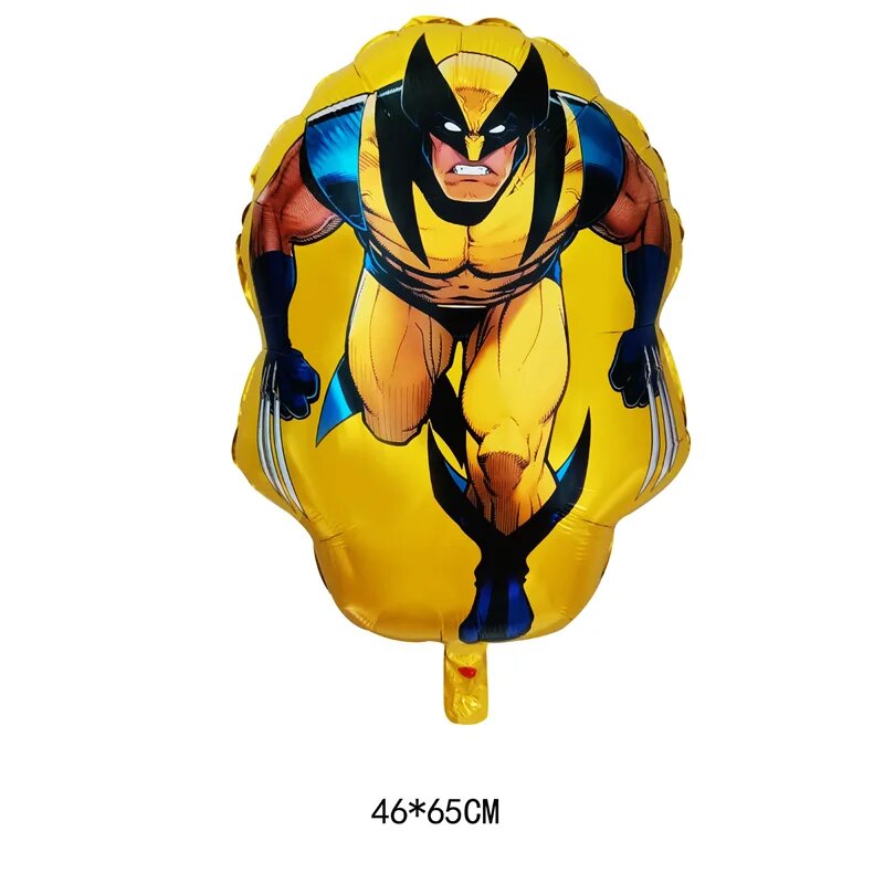 Дэдпул и Росомаха, украшение для дня рождения, супергерой, воздушный шар, фон, баннер, топпер для торта, товары для дня рождения для маленьких мальчиков