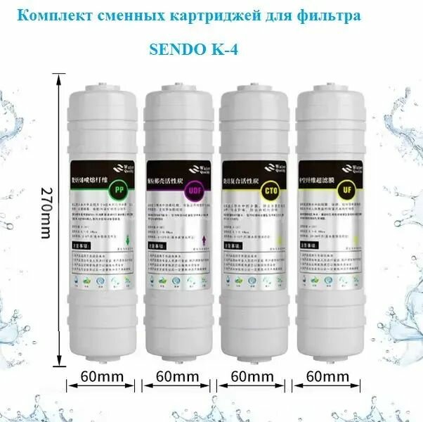 Набор картриджей Water Quality для SENDO K4