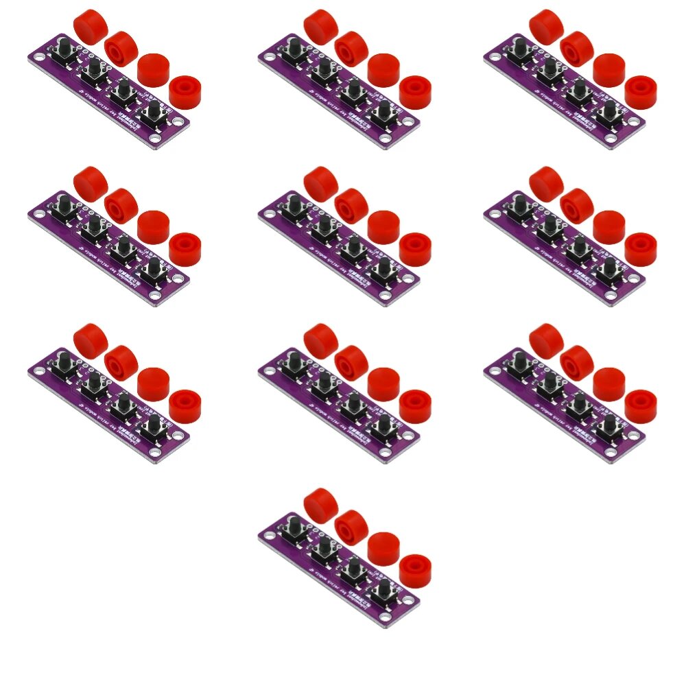 Модуль сенсорного переключателя 4 кнопки Ah robot 10PCS