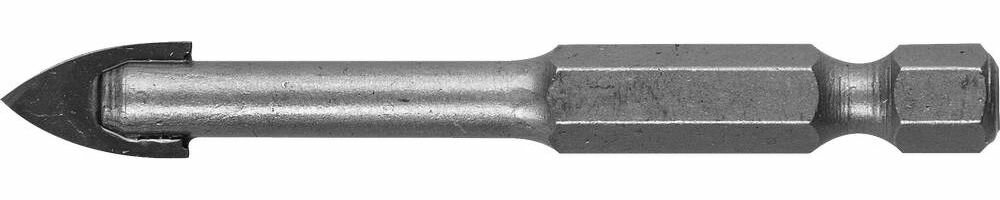 Сверло по стеклу и кафелю ЗУБР, 10 мм, 2х кромка, HEX 1/4, 10 мм 29840-10