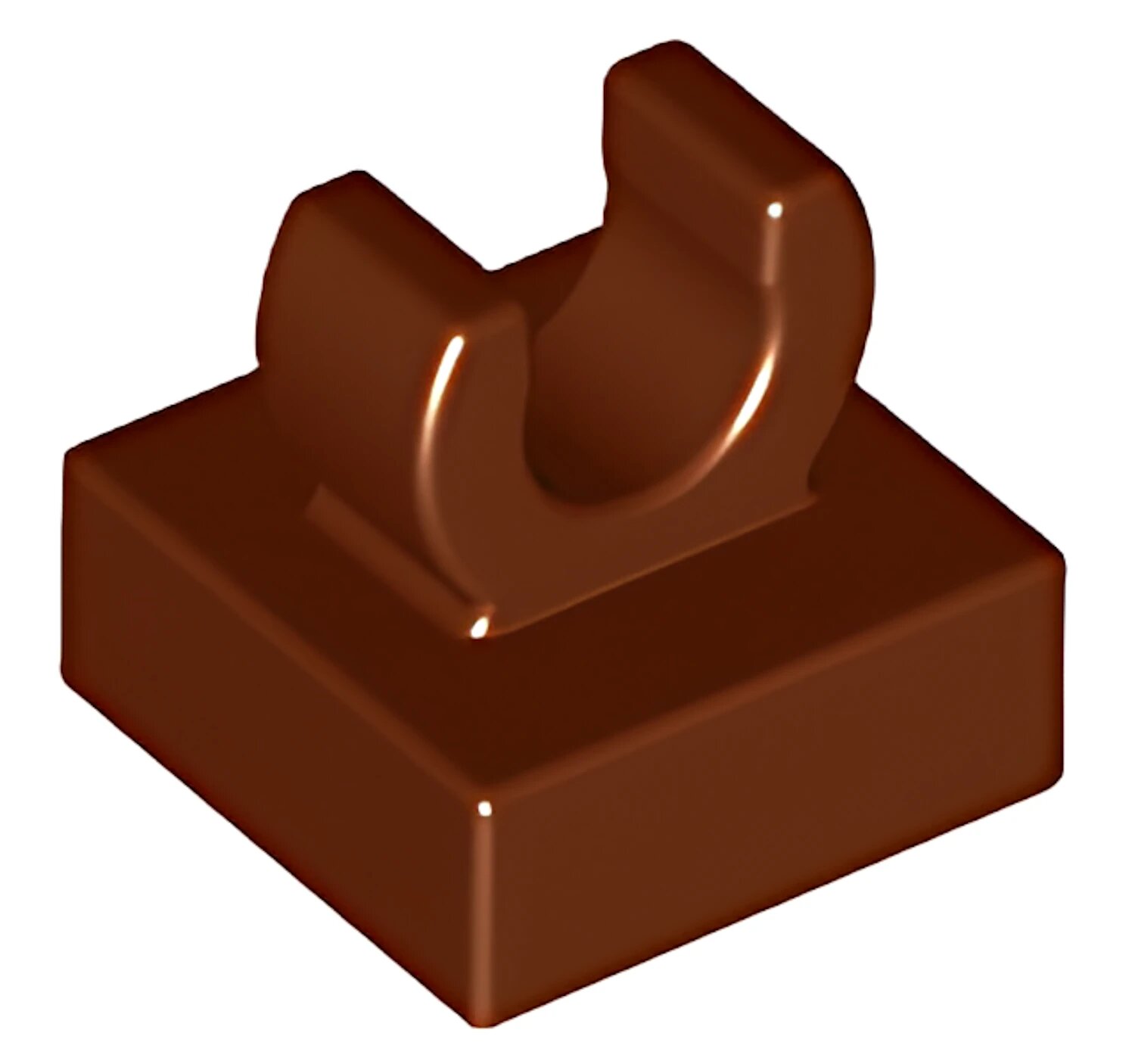 Деталь LEGO Lego Tile, Modified 1 x 1 with Open O Clip 15712 (44842) Reddish Brown U