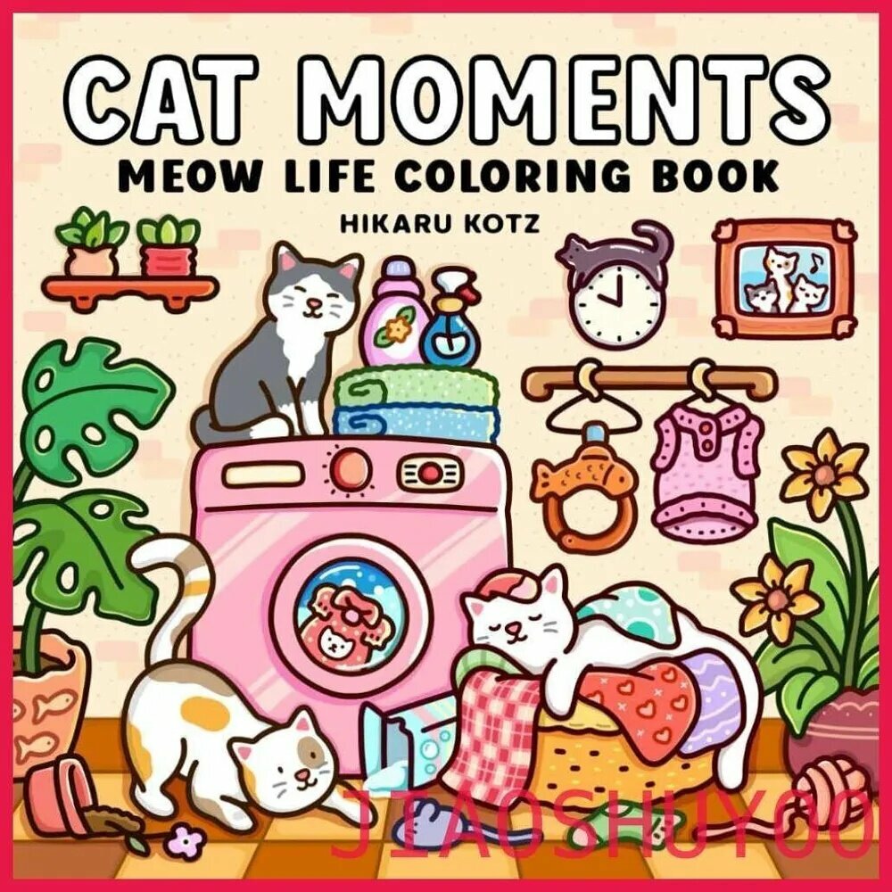 Раскраска антистресс для взрослых и подростков Coco Wyo -CAT MOMENTS 50