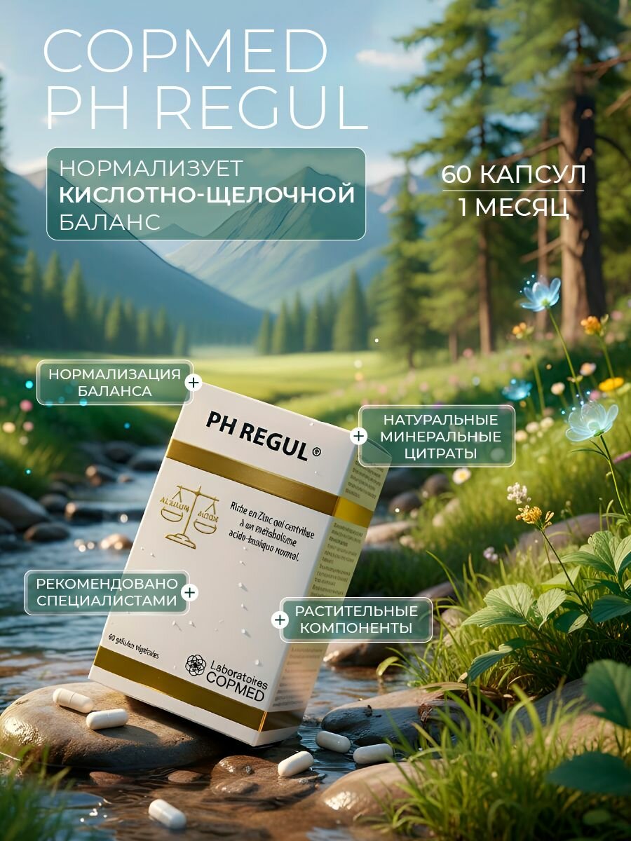 РН Регулятор Laboratoires Copmed, капсулы, для очищения организма, укрепление иммунитета, 60 шт