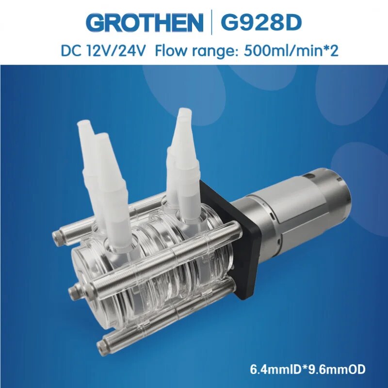 Двойной насос GROTHEN 12В, Цвет: PharMed BPT tube