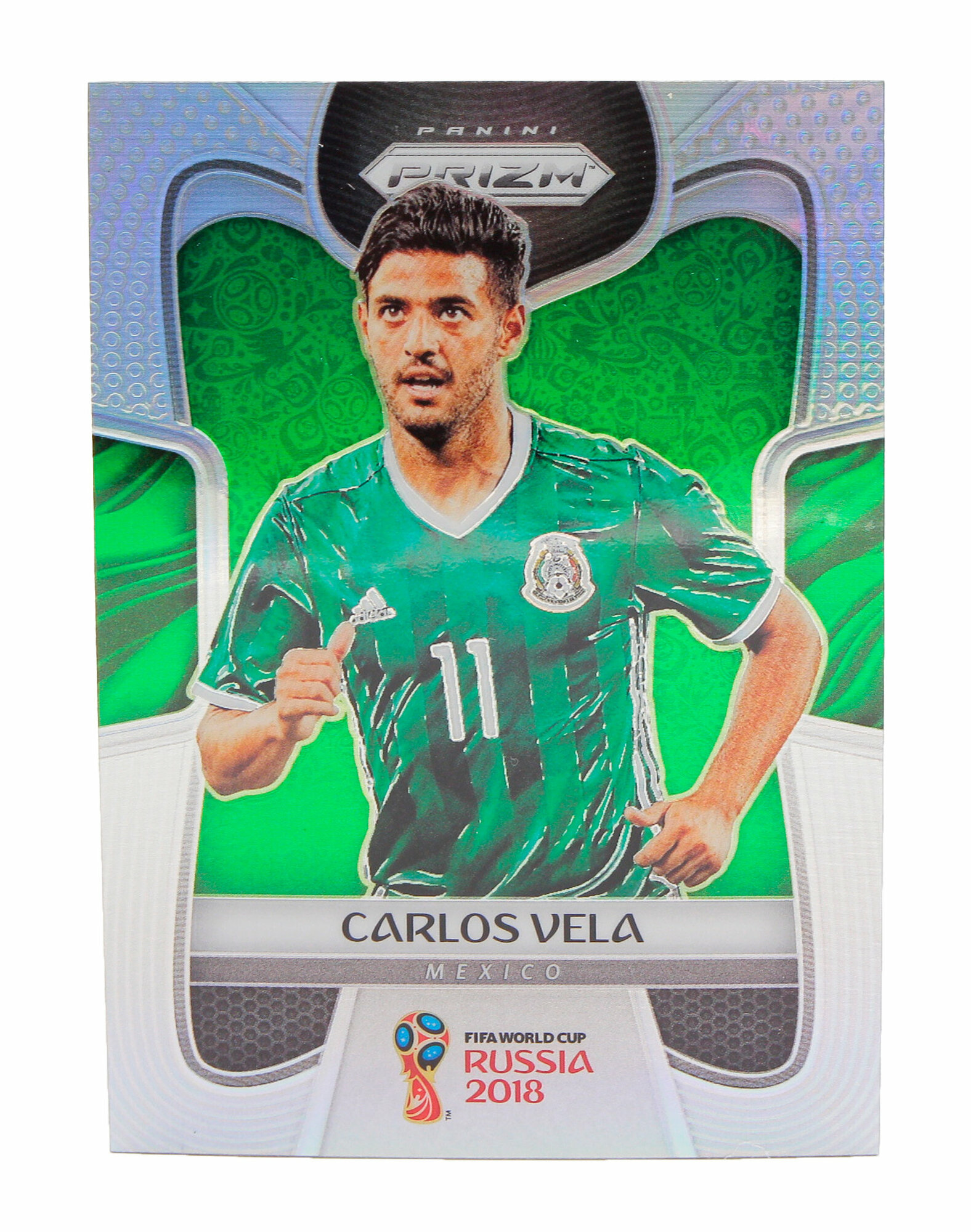 Коллекционная карточка Panini Prizm FIFA World Cup Russia 2018: #129 Carlos Vela - Base
