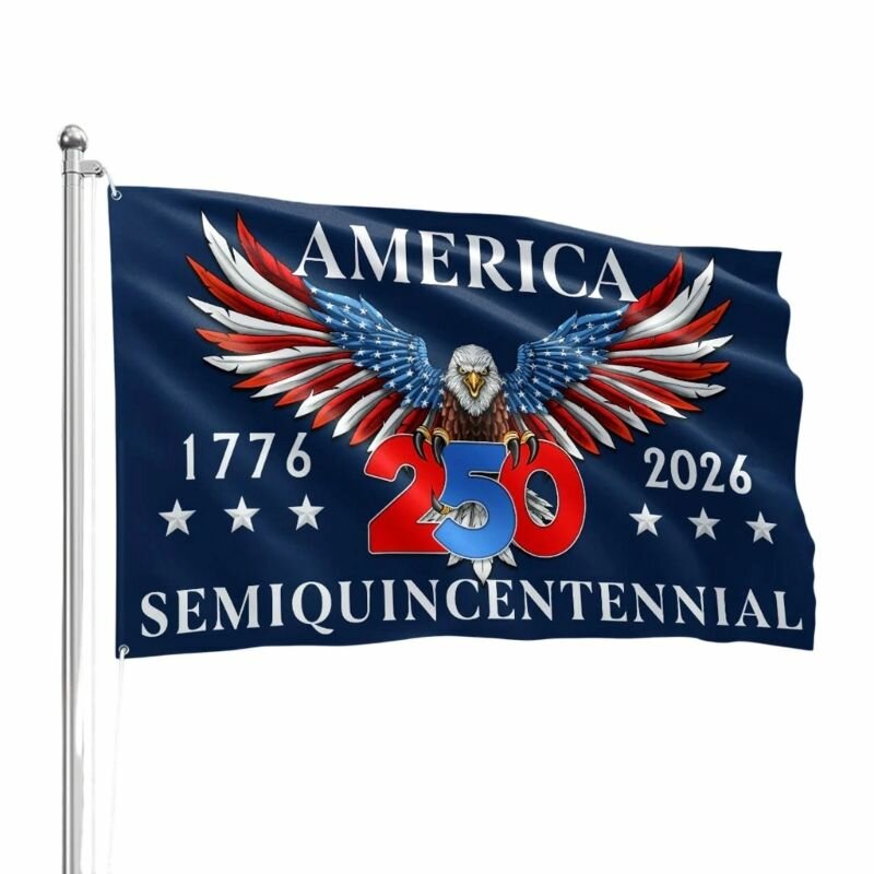 1776 2026 гг. Флаг в стиле 250-летия США Трех