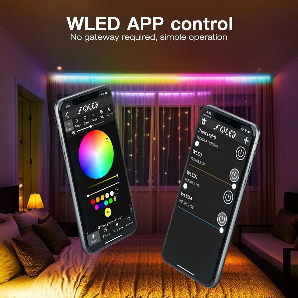 Контроллер Gledopto ESP32 WLED с микрофоном UART Скачать, Музыкальный режим, Динамический RGB DIY для WS2811 WS2812 SK6812 TM1814 WS2813 WS2815