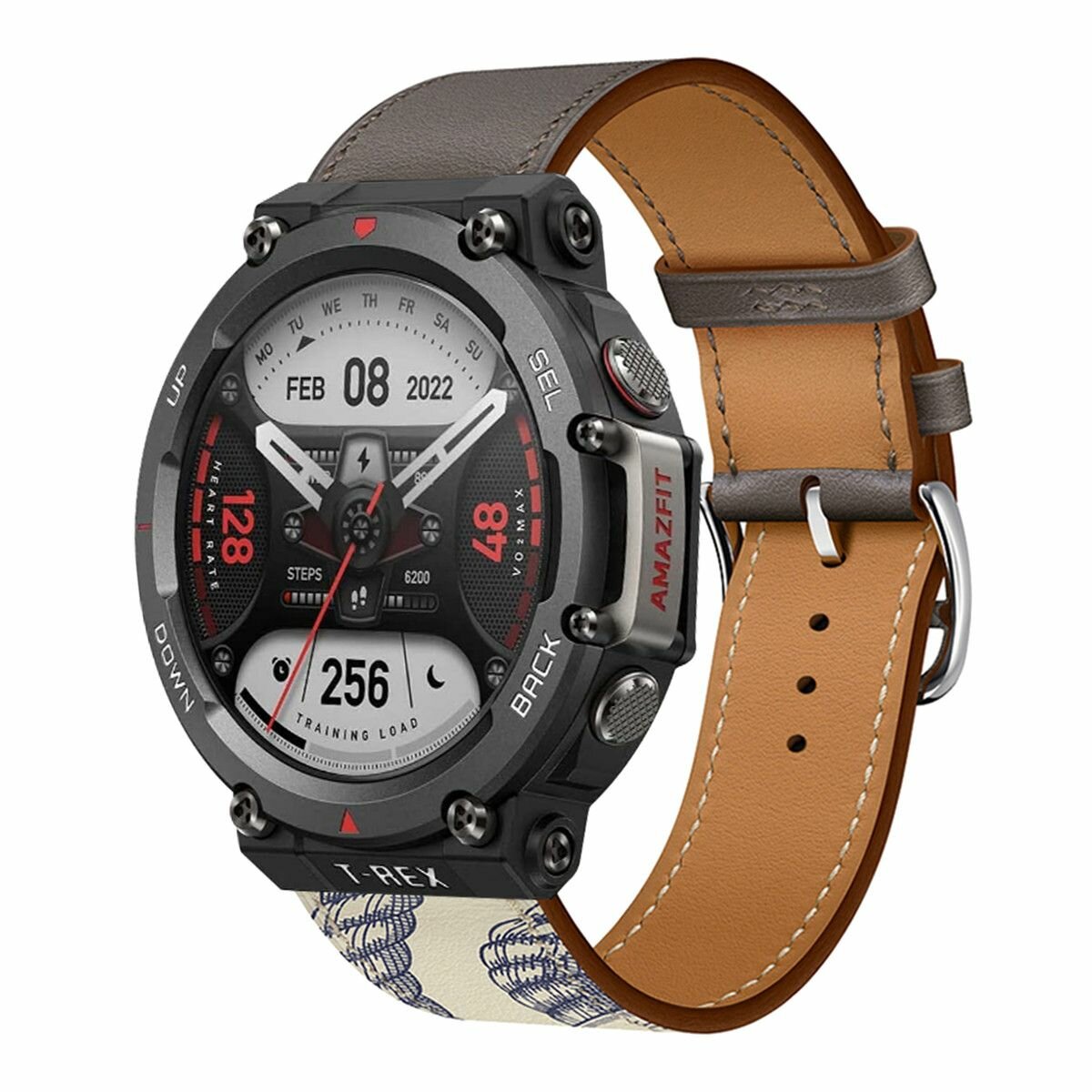 Кожаный ремешок для Amazfit T-Rex 2, Винтажный