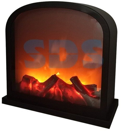 Лампы светодиодные Neon-Night Светодиодный камин Шале с эффектом живого огня 30х13х28 см, батарейки 3хС (не в комплекте) или от USB (в комплекте)