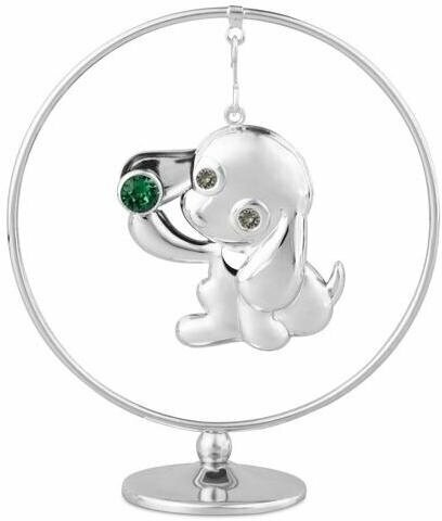 Миниатюра Crystocraft Собачка с кристаллами Swarovski U-0405-105-CEM