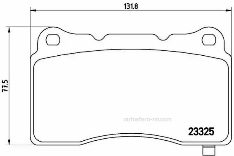 BREMBO P09004 К-т торм. колодок Fr CAD CTS 5.7 V8 05-07, ATS 13-
