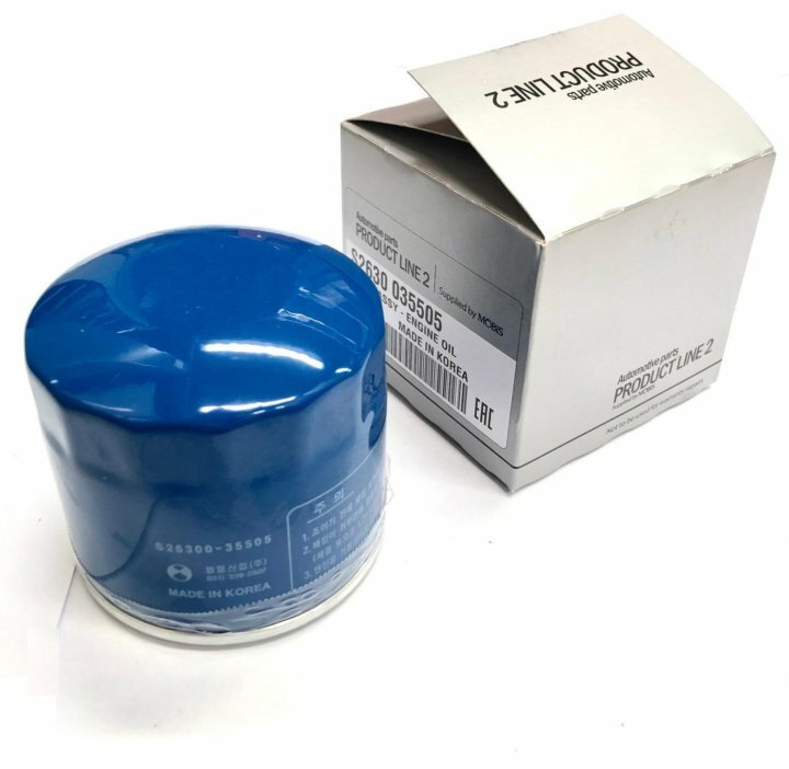 Фильтр масляный двигателя Product Line 2 для Hyundai/Kia, оригинал, арт. S2630035505