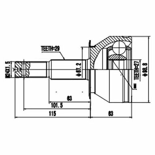 ШРУС AYWIparts AW1510657