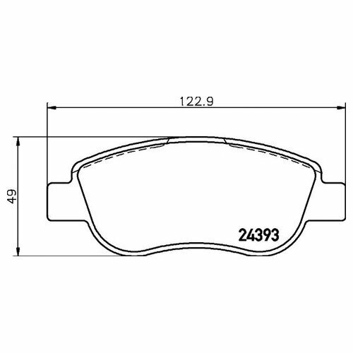 Комплект передних тормозных колодок Mintex MDB2792 для Fiat Palio