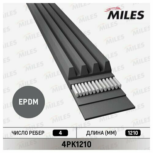 Ремень п/к MILES 4PK1210
